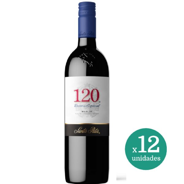 Venta de vino 120 Reserva Especial Merlot 750cc | Santa Rita